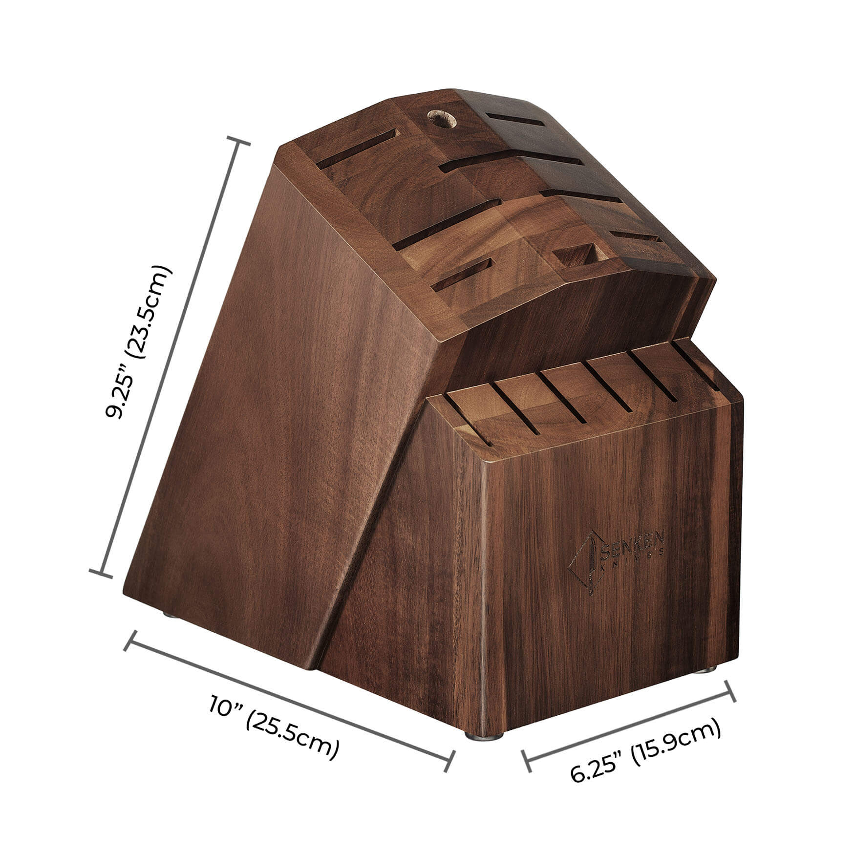 "Dynasty" Acacia Hardwood Knife Block – Senken Knives